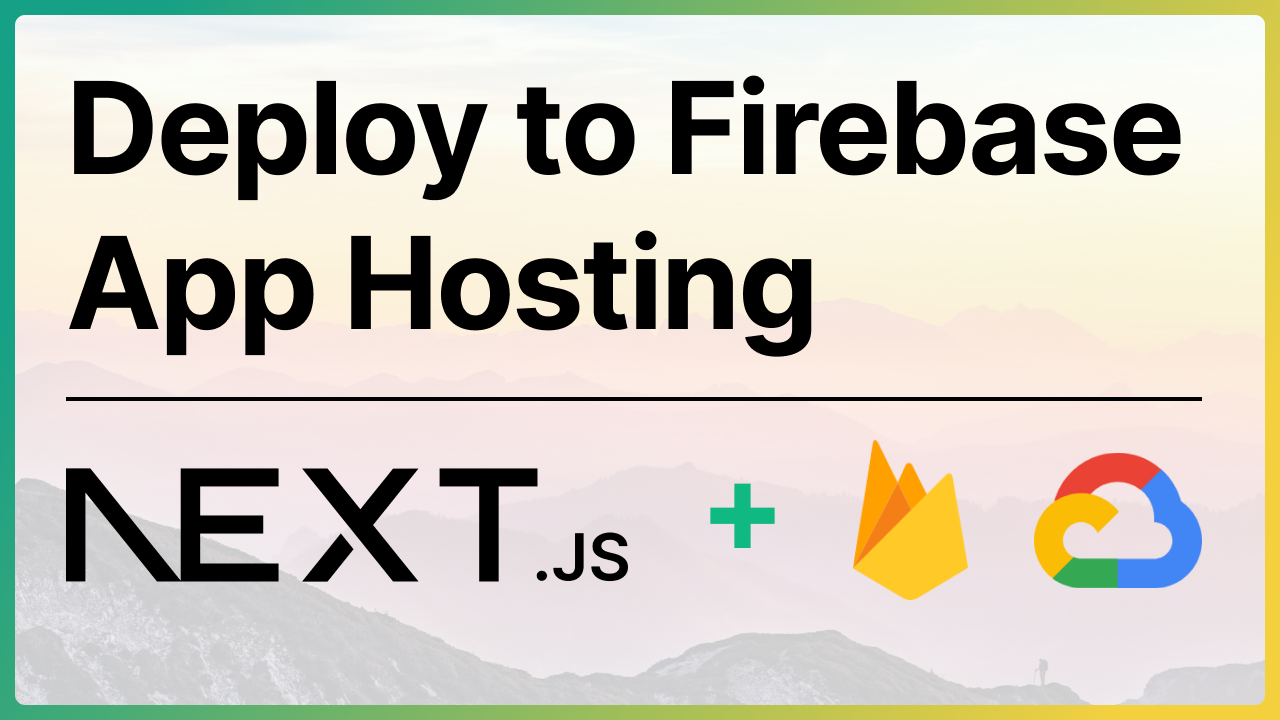 Deploy Next.js to Firebase App Hosting – Step-by-Step in Just 5 Minutes ...